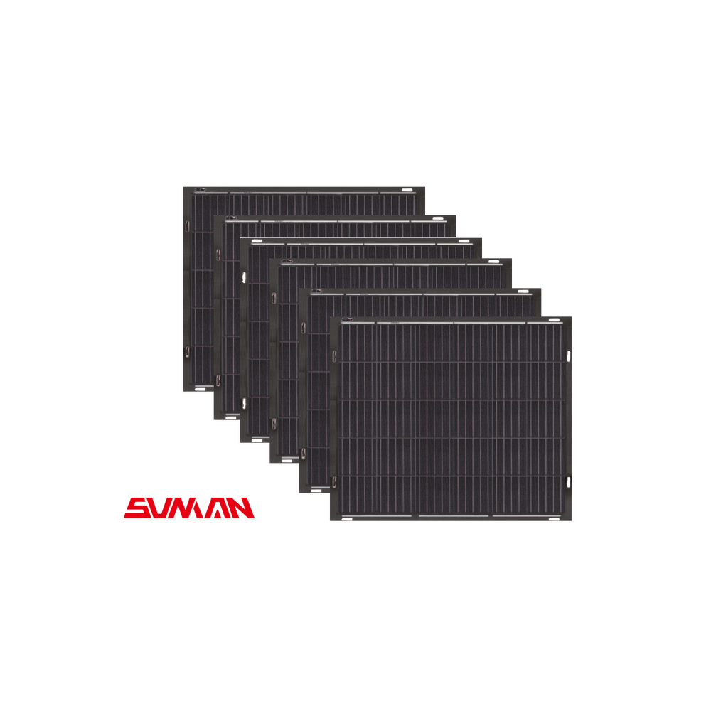 Balkonkraftwerk leicht | Balkon Solaranlage flexibel | Leichte Module